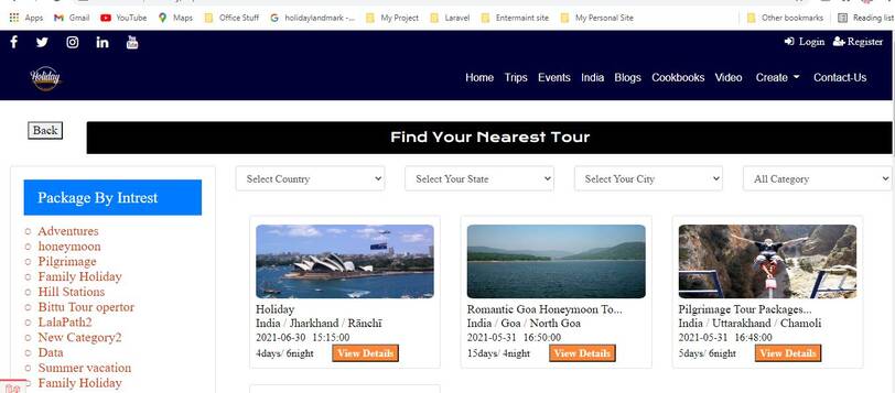 How to input box the first letter to search all pages in Laravel PHP ...