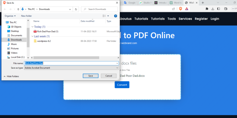 How to Convert Word to PDF Online - Artificial Intelligence